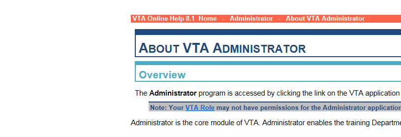 VTA Online Help Updated for VTA 8.1 - RISC INC